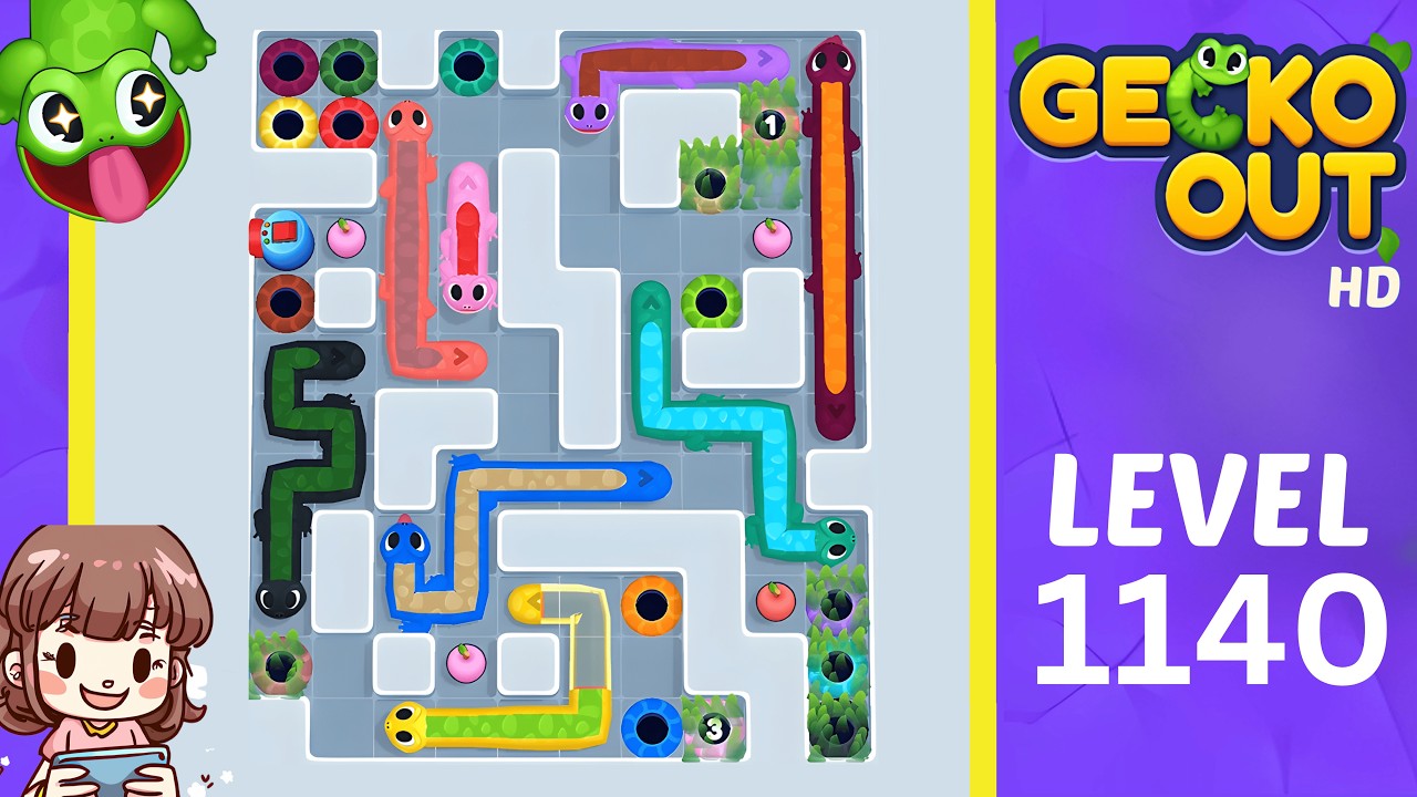 Gecko Out Level 1140 Solution Walkthrough