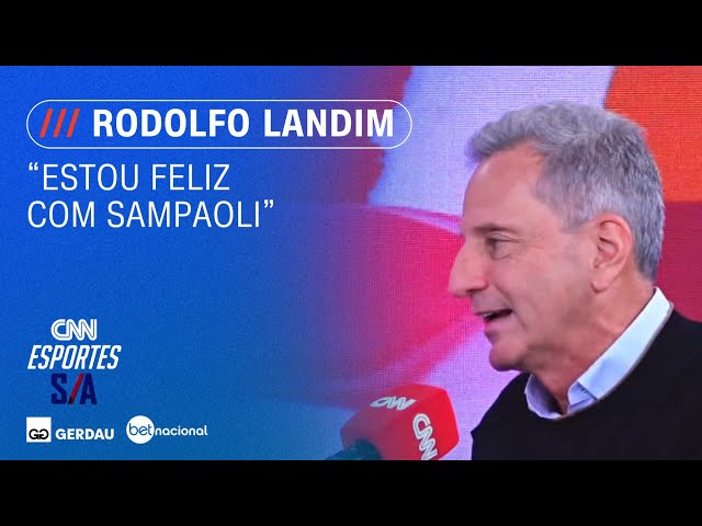 “Estou feliz com Sampaoli”, diz Rodolfo Landim, presidente do Flamengo ...