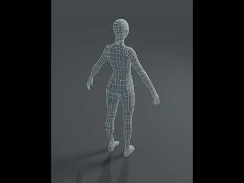 FREE Female Body Base Mesh 3D Model