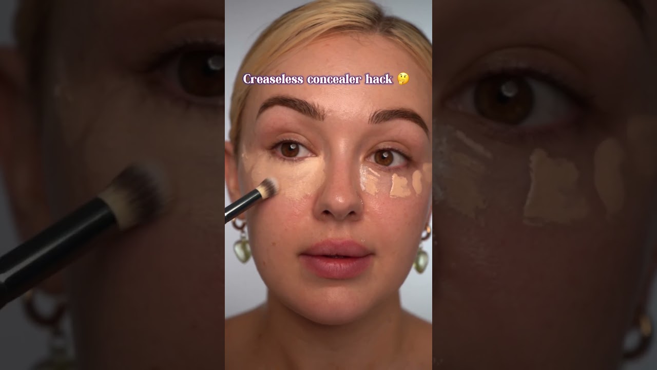 Viral creaseless concealer hack 🤔 #makeup #beauty