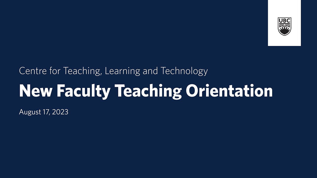 2023 New Faculty Teaching Orientation