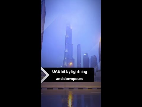 UAE hit by lightning and downpours