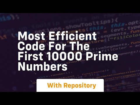 Most efficient code for the first 10000 prime numbers