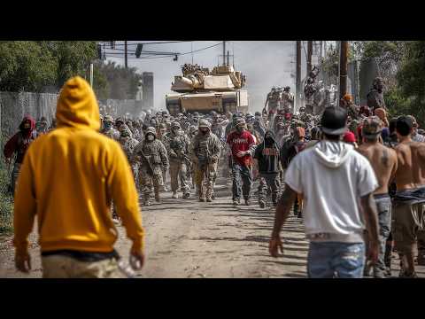 US Tanks Retake Border… as Migrants Flee to Mexico