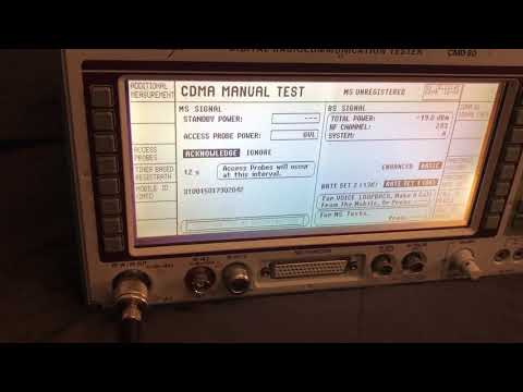 Tektronix CMD 80 CDMA manual test with Nokia 5185i