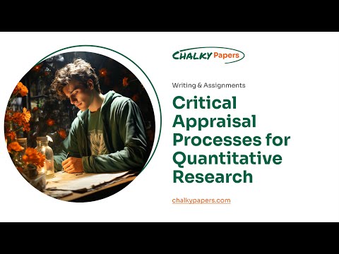 Critical Appraisal Processes for Quantitative Research - Essay Example