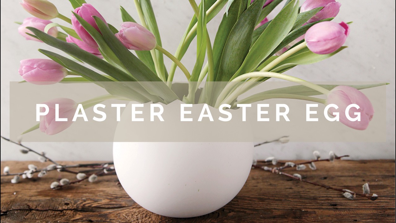 DIY Giant Plaster Easter Egg