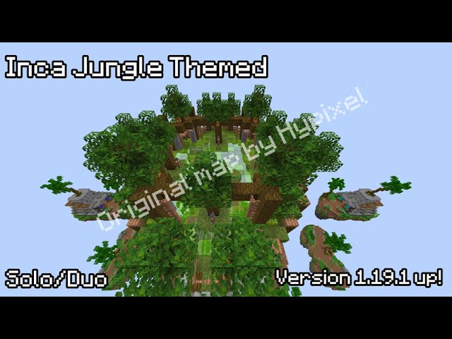 Inca BedWars Map Jungle Theme! Minecraft Map