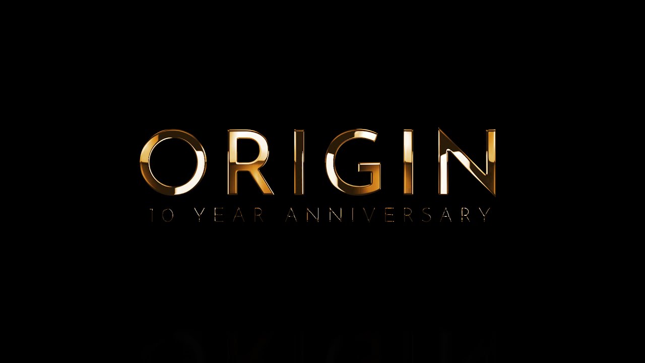 Origin 10 year anniversary logo build