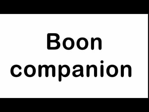 Boon companion Word Pronunciation