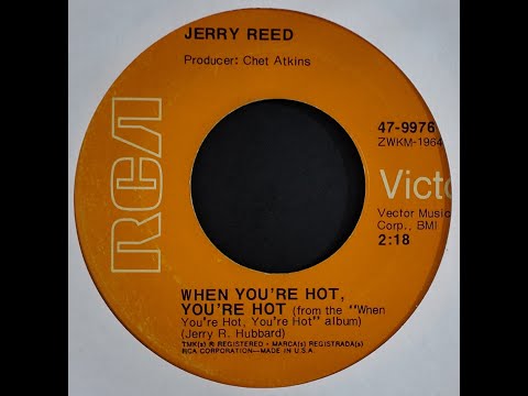 Jerry Reed When You're Hot You're Hot 45. 1971 . Al's Record Room