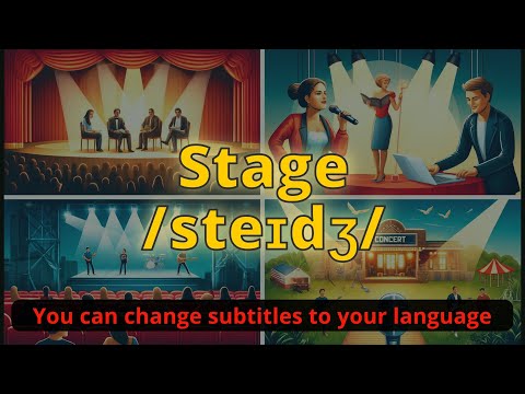 Stage meaning with 5 examples