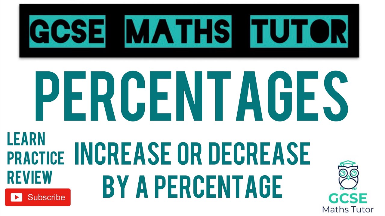 Increase or Decrease by a Percentage (Using a Multiplier!) | Grade 5 Crossover | GCSE Maths Tutor