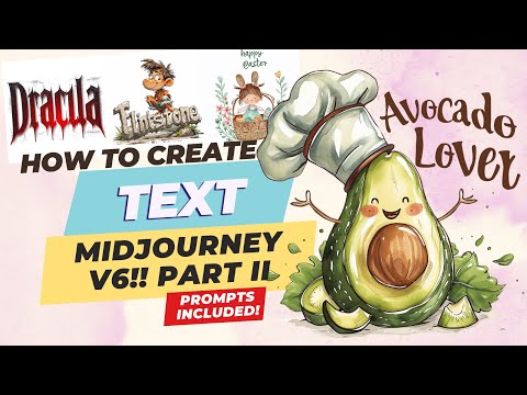 Midjourney v6 prompts examples , How to create TEXT Midjourney V6