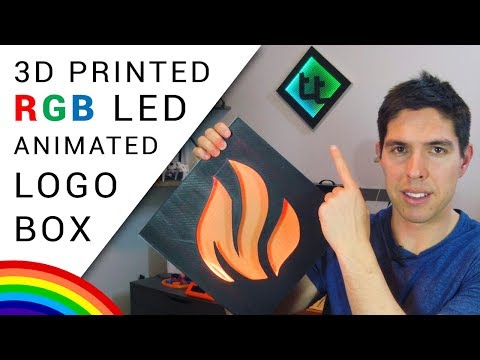 Fully printable RGB LED logo box by TeachingTech - Thingiverse