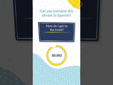Spanish Quiz: "How do I get to the hotel?" in Spanish #Short