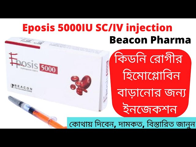 Anemia - Anfoe 10000 IU Injection, Recombinant Human Erythropoietin ...