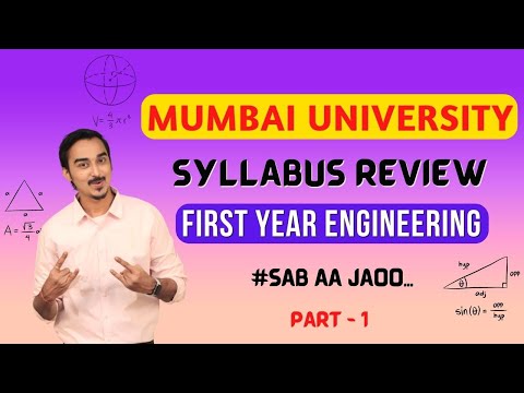 FIRST YEAR ENGINEERING SYLLABUS | MUMBAI UNIVERSITY | S-1 | SYLLABUS REVIEW | ENGINEERING FIRST YEAR