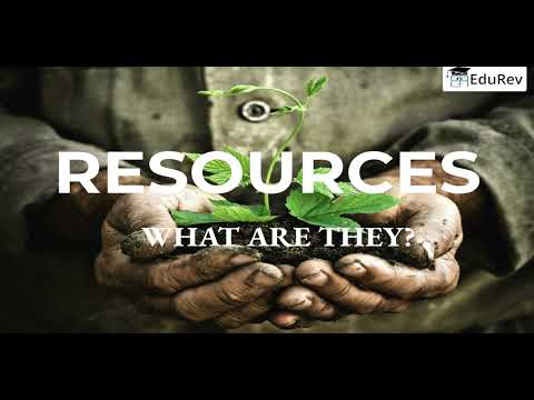 Resources: What are they? Video Lecture - Social Studies (SST) Class 8