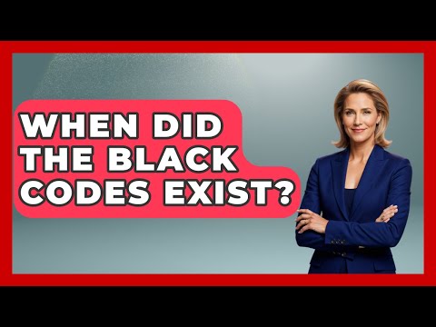 When Did The Black Codes Exist? - Jazz Music Legends
