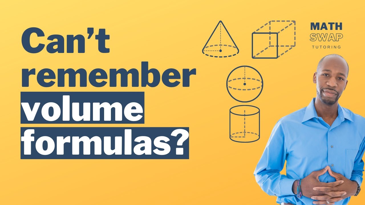 Don't memorize volume formulas.  Do this. | SAT Math Practice | Geometry