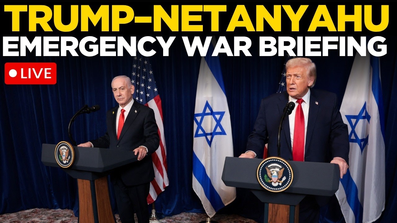 LIVE: Trump & Netanyahu Hold Emergency War Briefing | US–Israel Very Very Big Warning To Tehran!