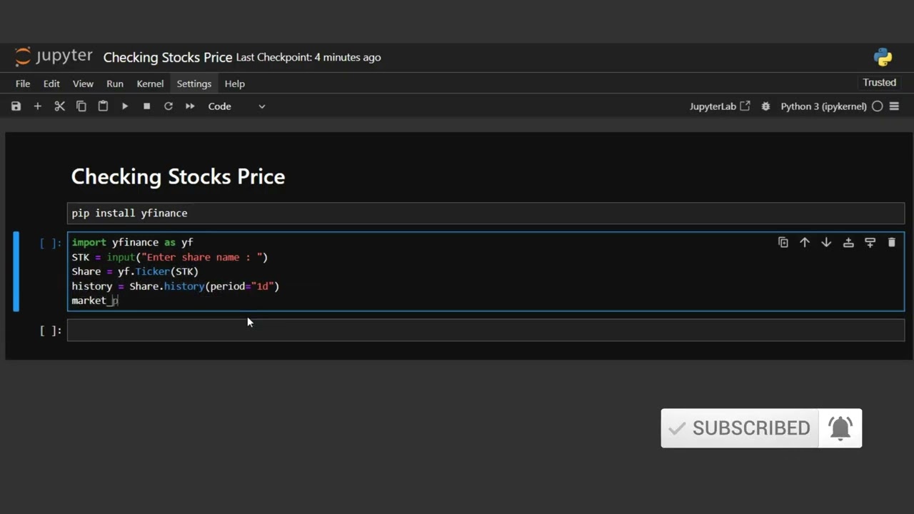 Python - Checking Stocks Price
