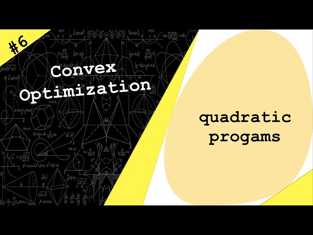 What is Quadratic programming for AI | AI Basics | AI Online Course