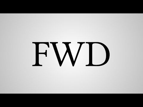 What Does "FWD" Stand For?