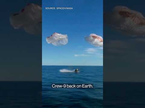 NASA Astronauts Stuck in Space Splash Down on Earth
