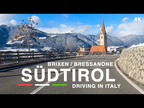 Driving in Italy 🇮🇹 South Tyrol - Plose Funivia to Brixen/Bressanone. 4K