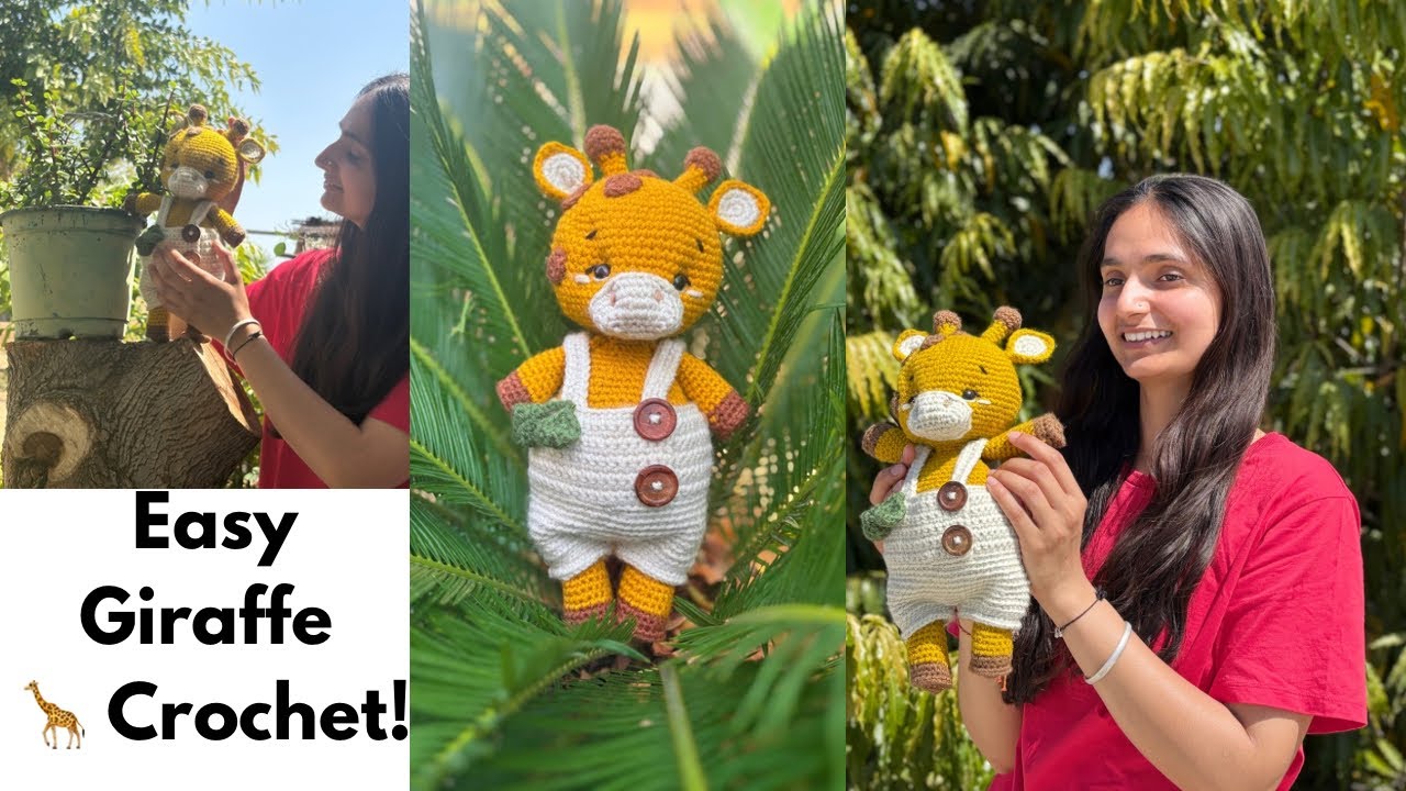 How to Crochet a Cute Giraffe 🦒 | Step-by-Step Amigurumi Tutorial for Beginners