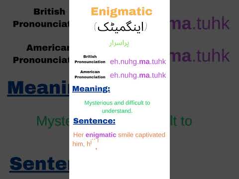 Enigmatic meaning
