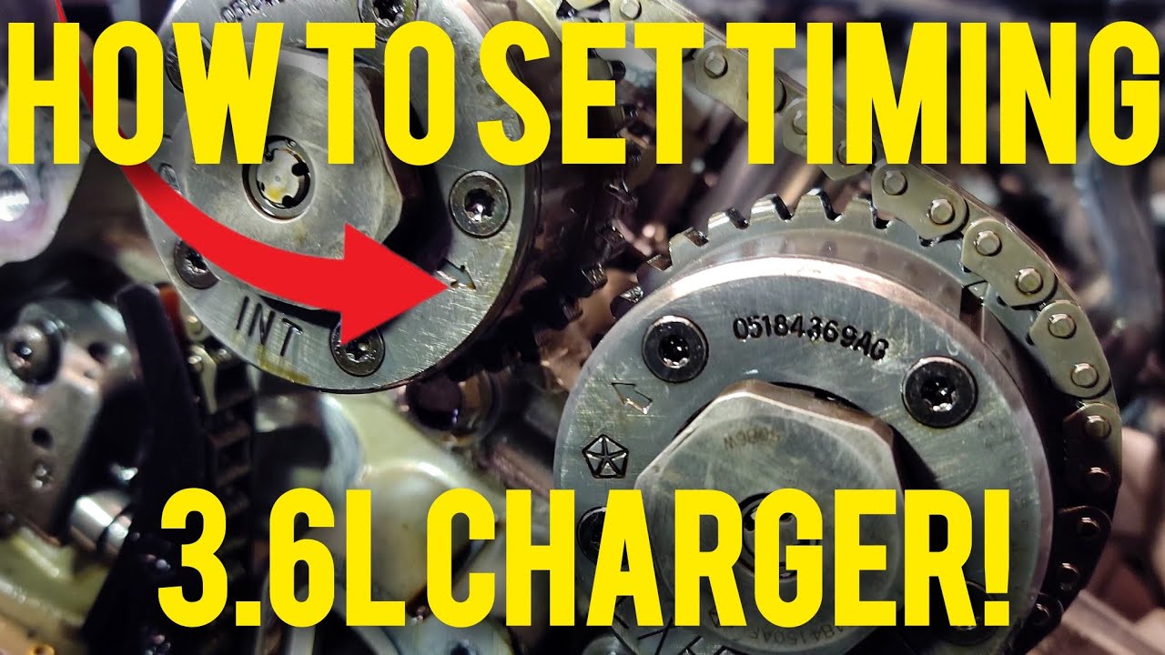 HOW TO SET THE TIMING ON A 2011 - 2023 DODGE CHARGER CHALLENGER CHRYSLER 300 3.6L V6 FAST & EASY DIY