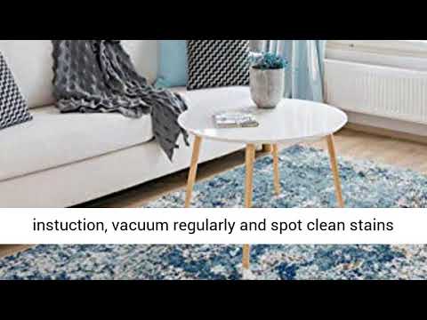 amazon must haves 2021 Modern Area Rug Persian Rugs 6490 Blue 8 x 11 Abstract