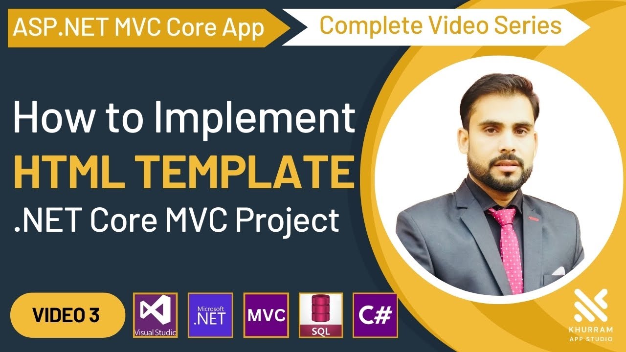 How to Implement an HTML Template in ASP.NET Core MVC | Step-by-Step Guide