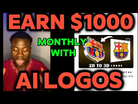 Make $1000 monthly with Ai logos