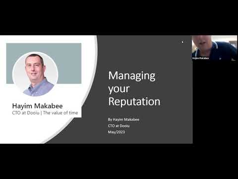 Presentation: Networking vs. Reputation (with video and slides in ...