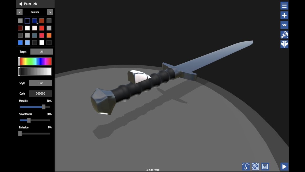 Building a sword is simpleplanes (time lapse)