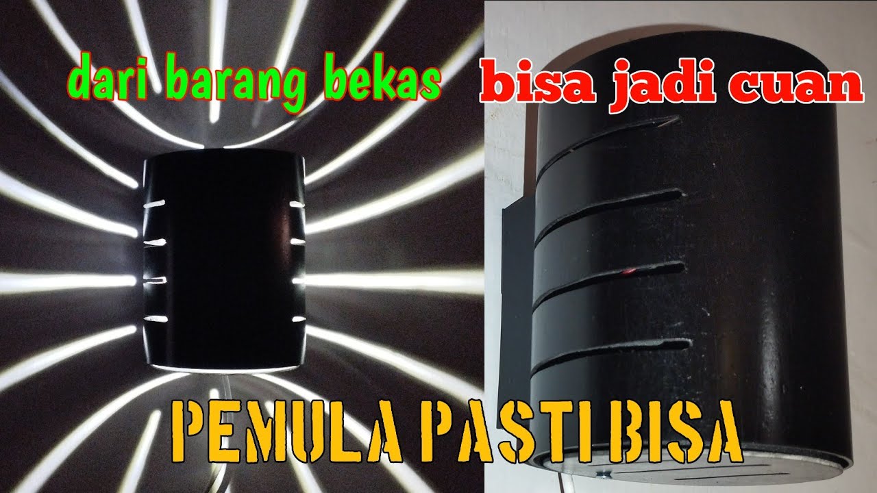 lampu hias pipa pvc l lampu hias dari paralon l kerajinan tangan dari barang bekas @woyo_channel