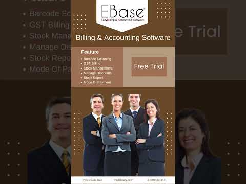 Billing and Accounting Software FREE DOWNLOAD EBase® Easy Billing E invoice Software EwayBill
