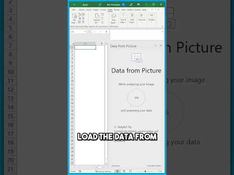 How to Import from an Image into Excel | Excel Tutorial #shorts