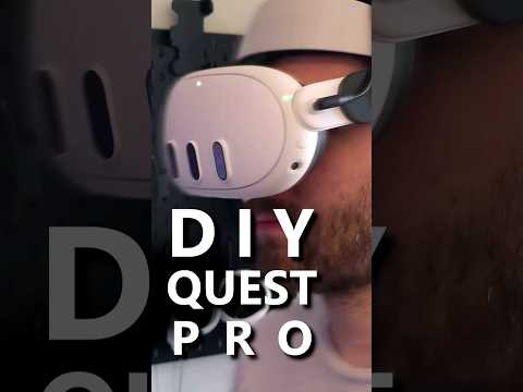 DIY Quest Pro w/ Quest 3 #bobovr #vr #quest3 #quest3accessories #comedy #metaquest3 #quest #questpro