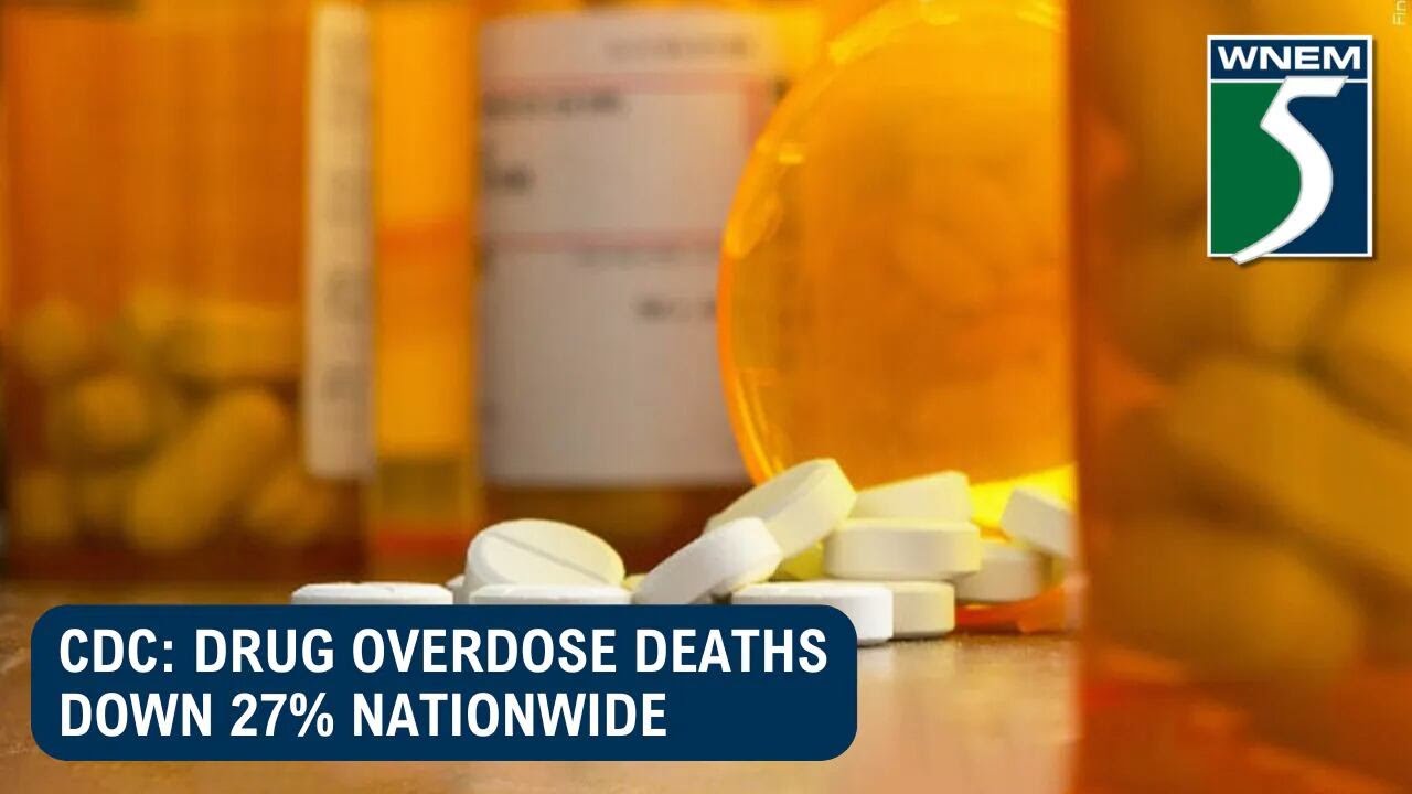 CDC: Drug overdose deaths down 27% nationwide