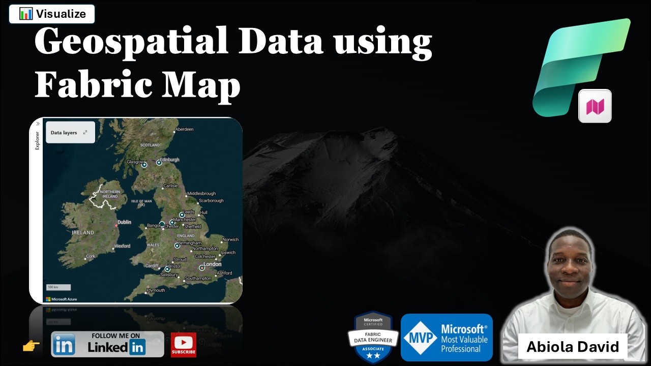 Visualise Geospatial Data using Microsoft Fabric Map