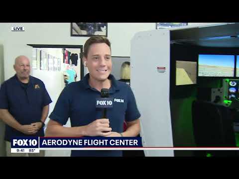 AZ AM FOX 10 Phoenix visits Aerodyne's pilot store and flight simulator