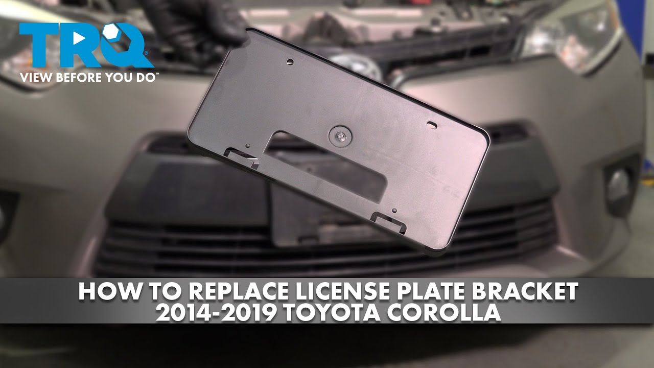 How to Replace License Plate Bracket 2014-2019 Toyota Corolla