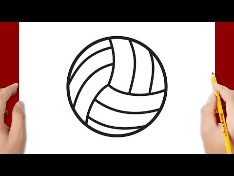 C贸mo dibujar una pelota de voleibol