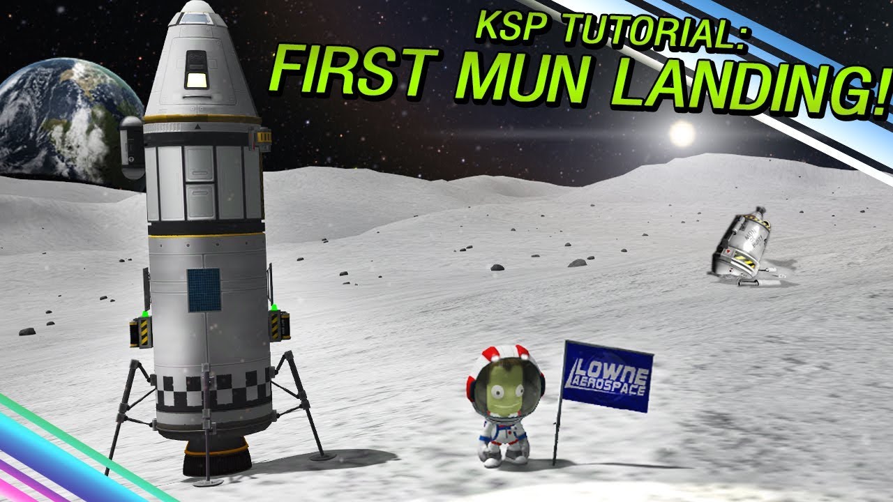 How to do your FIRST MUN LANDING! KSP Tutorial (Science Mode)