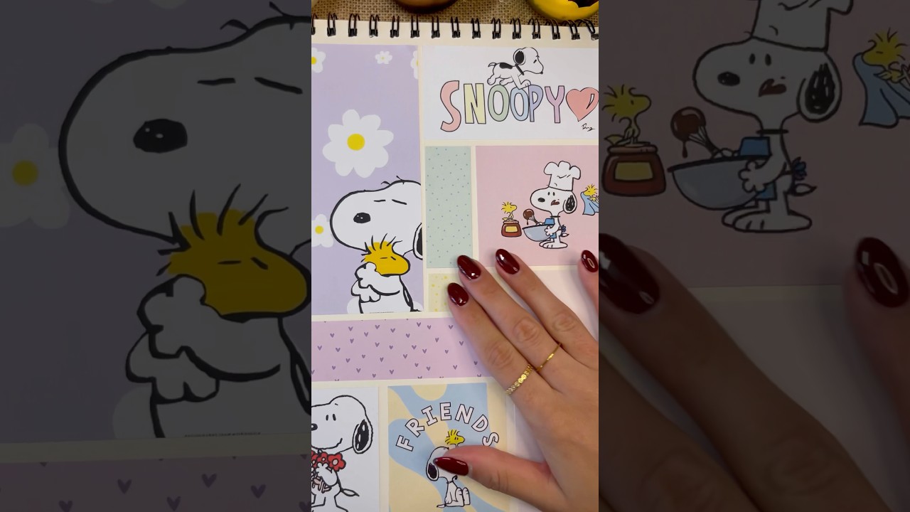 Snoopy 🤍 #snoopy #grid #scrapbook #asmr #sticker